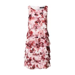 Vera Mont Kleid Damen Gr&ouml;&szlig;e 48 altrosa / rot / dunkelrot / offwhite Winterkleid