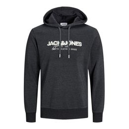 Jack & Jones JACK & JONES Sweatshirt 'JJAlvis' Herren Gr&ouml;&szlig;e XXL schwarzmeliert / wei&szlig;