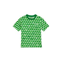 WE Fashion T-Shirt Jungen Größe 134/140 grün / hellgrün / wollweiß