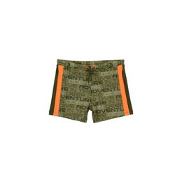 WE Fashion Badehose Jungen Gr&ouml;&szlig;e 122/128 gr&uuml;n / oliv / dunkelgr&uuml;n / orange