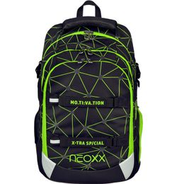 Schulrucksack neoxx "Active Pro, Game Night", Kinder, Gr. B/H/T: 31cm x 45,5cm x 24cm, game night, Polyester, Rucksäcke