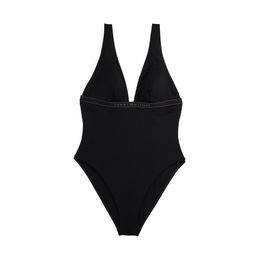 Tommy Hilfiger Underwear Badeanzug Damen Größe XS hellgrau / schwarz