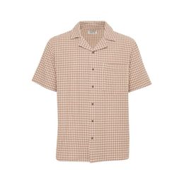 !Solid Button Up Shirt ' SDORLANDO ' male Brown size S