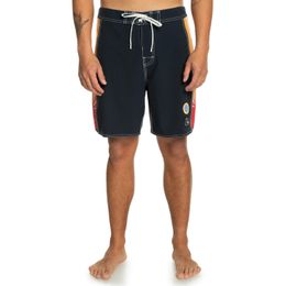 Boardshorts Quiksilver "QSTH Tahiti Arch 18", Herren, Gr. 30(S), schwarz, [Hauptstoff] 46% Polyester, 40% Polyester, 8% Elasthan, 6% Baumwolle, Hosen