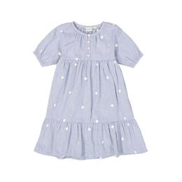 Garcia Kleid Mädchen Größe 92/98 hellblau / weiß