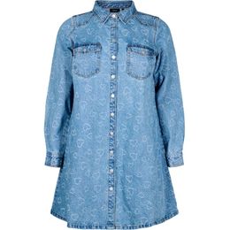 ZIZZI Shirt Dress 'JVERA' female Blue size XXL