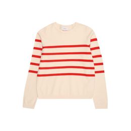 Vero Moda Girl Pullover 'VMSaba' M&auml;dchen Gr&ouml;&szlig;e 122/128 beige / rot