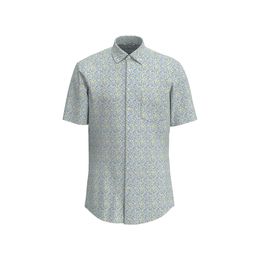 Seidensticker Herren Businesshemd "Regular", gelb, Gr. 39, bedruckt, 100% Baumwolle, Hemden, Regular Kurzarm Button-Down-Kragen Druck
