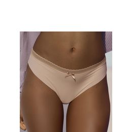 Lascana Damen String, Gr. 36, braun, Microtouch, Obermaterial: 65% Polyamid, 35% Elasthan, Unterhosen, SEAMLESS mit nahtloser Verarbeitung und feinem