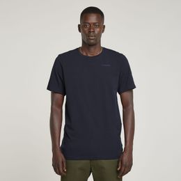 G-Star Raw G-STAR Herren T-Shirt "Slim Base", blau, Gr. L, unifarben, Obermaterial: 95% Baumwolle, 5% Elasthan, Shirts