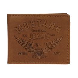 Mustang Damen Geldb&ouml;rse "Valencia", braun, Leder, Basic, Kleinlederwaren, Geldbeutel Herrnb&ouml;rse Portemonnaie