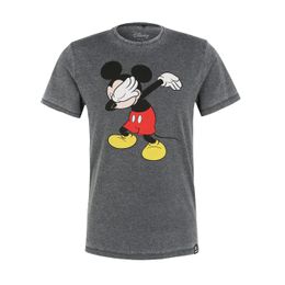 Recovered Herren T-Shirt "Disney Mickey Mouse Dabbing", grau, Gr. M, bedruckt, 58% Polyester, 42% Baumwolle, Shirts, im zeitlosen Design