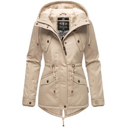 Marikoo Damen Winterjacke "Manolya", grau, Gr. XXL, Oberstoff: 100% Baumwolle, Futter: 100% Polyester, Wattierung: 100% Polyester, Ärmelfutter: 100%