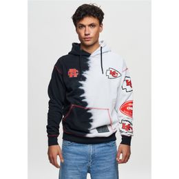 Recovered Herren Kapuzensweatshirt "NFL Chiefs Ink Dye Effect On", schwarz, Gr. S, bedruckt, 100% Baumwolle, Sweatshirts, im zeitlosen Design