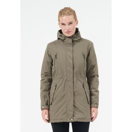 WHISTLER Damen Parka "Basta W Long W-PRO 10000", braun, Gr. 38, unifarben, 100% Polyester, Jacken, mit wasser- und winddichter Membran