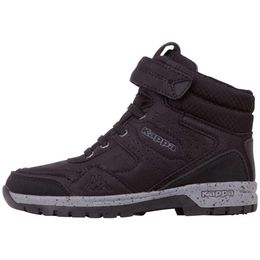 Kappa Kinder Winterboots, Gr. 27, schwarz, Synthetik, unifarben mit Farbeinsatz, Schuhe, mit reflektierenden Details