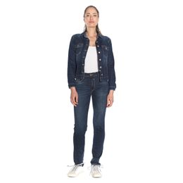 Damen Slim-fit-Jeans "PULPHIGR", blau, Gr. 24, Le Temps Des Cerises, 92% Baumwolle, 6% Synthetik, 2% Elasthan, Jeans, im modischen Five Pocket-Stil