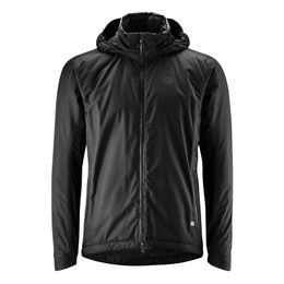 Gonso Damen Fahrradjacke "Save Jacket Therm M", schwarz, Gr. S, 100% Polyester, Jacken, Herren Regenjacke wind- und wasserdicht, Radjacke mit Kapuze