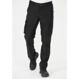 WHISTLER Herren Cargohose "Thurmond", schwarz, Gr. S, unifarben, 92% Nylon, 8% Elasthan, Hosen, für optimale Bewegungsfreiheit beim Wandern