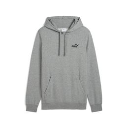Puma Herren Hoodie "Essentials Small No. 1 Logo Hoodie Herren", grau, Gr. S, Obermaterial: 68% Baumwolle, 32% Polyester; Kapuzenfutter: 100%