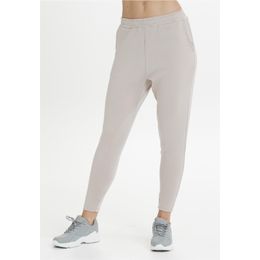 ENDURANCE ATHLECIA ATHLECIA Damen Sweathose "Aoma", beige, Gr. 42, unifarben, 51% Polyester, 44% Modal, 5% Elasthan, Hosen, mit atmungsaktiver Eigenschaft