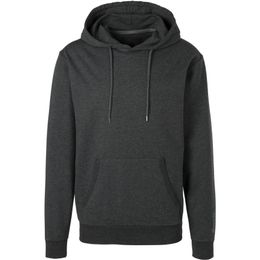 Herren Hoodie, BENCH. LOUNGEWEAR, Gr. 48, grau, Sweatware, Obermaterial: 60% Baumwolle, 40% Polyester, unifarben, Basic, Sweatshirts, Langarm,