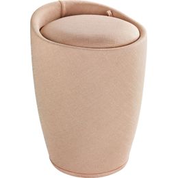 Hocker Wenko, B:36cm H:50,5cm T:36cm, beige, Wohnzimmer, Hocker, "Candy"