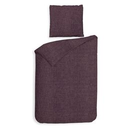 HNL Flanell-Bettwäsche-Set "Franela" in Lila - 53% | Größe 155x220 cm | Bettwaesche-bettwaren