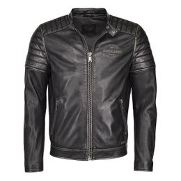 Mustang Herren Lederjacke "31021305", schwarz, Gr. XXL, Obermaterial: 100% Lammleder; Innenfutter: 100% Polyester; &Auml;rmelfutter: 100% Polyester, Jacken