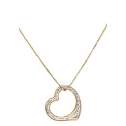 Firetti Damen Kette mit Anhänger "Schmuck Geschenk Gold 375 Halsschmuck Halskette Goldkette Venezianer", Gelbgold 375, L: 45 B: 1mm, gold, Gelbgold