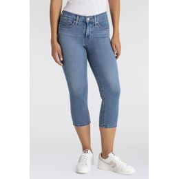 Levi's LEVI'S Damen Caprijeans "311 SHAPING SKN CAPRI", blau, Gr. 27, Denim/Jeans, Obermaterial: 60% Baumwolle, 23% Viskose, 16% Polyester, 1% Elasthan,