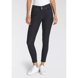 Levi's LEVI'S Damen Röhrenjeans "711 DOUBLE BUTTON", blau, Gr. 26, Denim/Jeans, Obermaterial: 85% Baumwolle, 7% Lyocell, 6% Elastomultiester, 2% Elasthan,