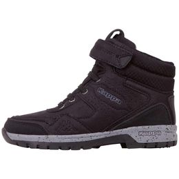 Kappa Kinder Winterboots, Gr. 27, schwarz, Synthetik, unifarben mit Farbeinsatz, Schuhe, mit reflektierenden Details