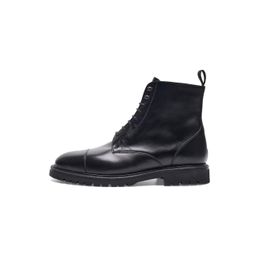 Henry Stevens Herren Schn&uuml;rboots "Jones CDB3", Gr. 40,5, schwarz, Boxcalf, Schuhe