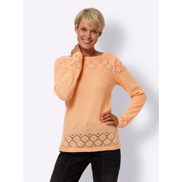 Classic Basics Damen Strickpullover "Langarm-Pullover", rot, Gr. 50, unifarben, 100% Polyacryl, Pullover