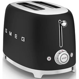 Smeg Toaster "TSF01BLMEU", B:33cm H:20cm T:30cm, schwarz, Toaster