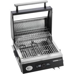 Rösle Elektrogrill RÖSLE, B:47,5cm H:35cm T:49,5cm, schwarz, Kontaktgrill_Standgrill_Tischgrill_Teppanyakigrill, "BBQ-Portable Videro E2-P", tragbar,