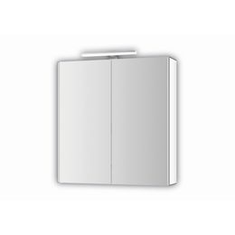 Jokey Spiegelschrank 'Alu' weiß Hochglanz 65,5 x 68 x 15,3 cm