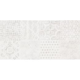 Wandfliese 'Ella' grau strukturiert matt Steingut 30 x 60 cm
