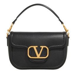 Valentino Garavani Shopper - Shoulder Bag Alltime Brass Logo - Gr. unisize - in Schwarz - für Damen