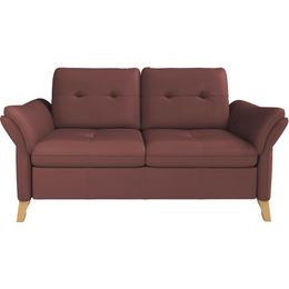 Sit & More 3-Sitzer SIT & MORE "G&ouml;teborg", rot (merlot), B:191cm H:90cm T:102cm, Sofas, inklusive Sitztiefenverstellung und Federkern