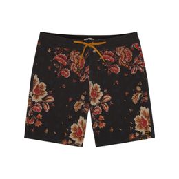 Boardshorts Billabong "Sundays Lo Tide 17"", Herren, Gr. 32(M), schwarz, 72% Polyester, 20% Baumwolle, 8% Elasthan, Hosen