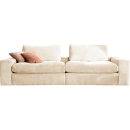 Big-Sofa Alina "Sandy", beige (creme gct 11), B:266cm T:123cm, Cord GCT (92% Polyester, 8% Nylon), Sofas, Big-Sofa, 266 cm breit und 123 cm tief, in modernem Cordstoff