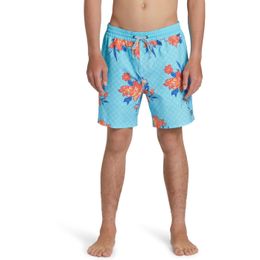 Boardshorts Billabong "Sundays Layback 17"", Herren, Gr. M, bay blau, 72% Polyester, 20% Baumwolle, 8% Elasthan, Hosen