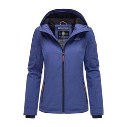 Outdoorjacke Marikoo "Brombeere", Damen, Gr. L (40), blau (blau violet), Obermaterial: 100% Polyester, Innenmaterial: 100% Polyester, Jacken, sportliche Übergangsjacke mit Kapuze