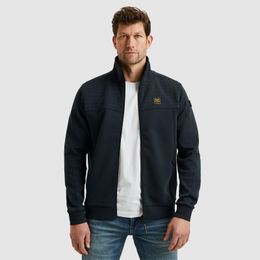 PME-Legend Sweatjacke PME LEGEND, Herren, Gr. 4XL, blau (salute), Sweatware, Obermaterial: 80% Baumwolle, 15% Polyester, 5% Elasthan, casual, regular fit, Langarm Rippbündchen, Sweatjacken, mit Reißverschluss