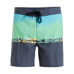 Boardshorts Quiksilver "Everyday 16"", Herren, Gr. 28(XS), summer grün wordblock, [Hauptstoff] 100% Polyester, Hosen