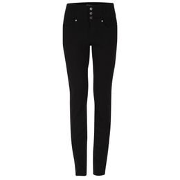 Stretch-Hose Fransa "Stretch-Hose FRZalin", Damen, Gr. 44, N-Gr, schwarz ((noos) schwarz), Jeans, Obermaterial: 77% Viskose LENZING ECOVERO CV LenzEcov. 20% Polyamid PA. 3% Elasthan EL., casual, skinny fit lang, Hosen