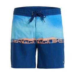 Boardshorts Quiksilver "Everyday 16"", Herren, Gr. 28(XS), nebulas blau wordblock, [Hauptstoff] 100% Polyester, Hosen