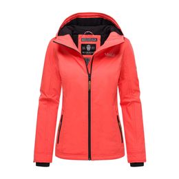 Outdoorjacke Marikoo "Brombeere", Damen, Gr. L (40), rot (coral pink), Obermaterial: 100% Polyester, Innenmaterial: 100% Polyester, Jacken, sportliche Übergangsjacke mit Kapuze